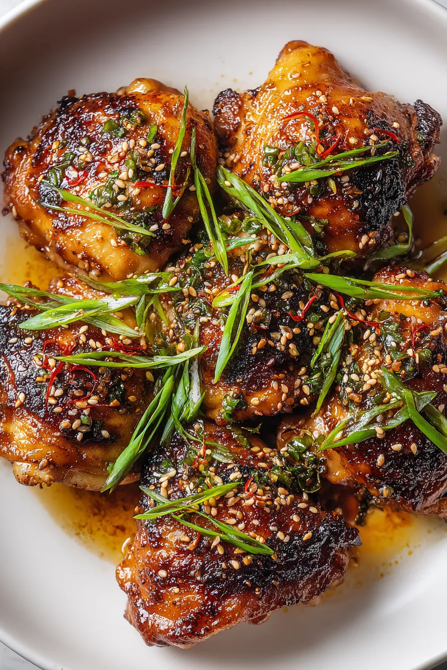 Garlic Miso Chicken Thighs – Food Blog Recipe