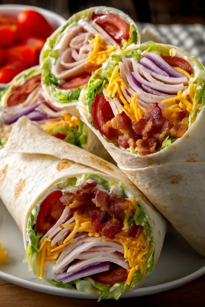 Turkey Ranch Clup Wrap – Food Blog Recipe