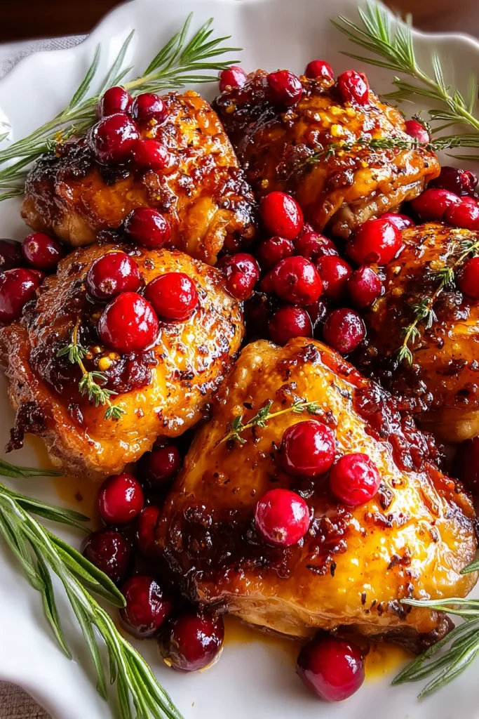 Baked Orange Cranberry Chicken Thighs – Food Blog Recipe