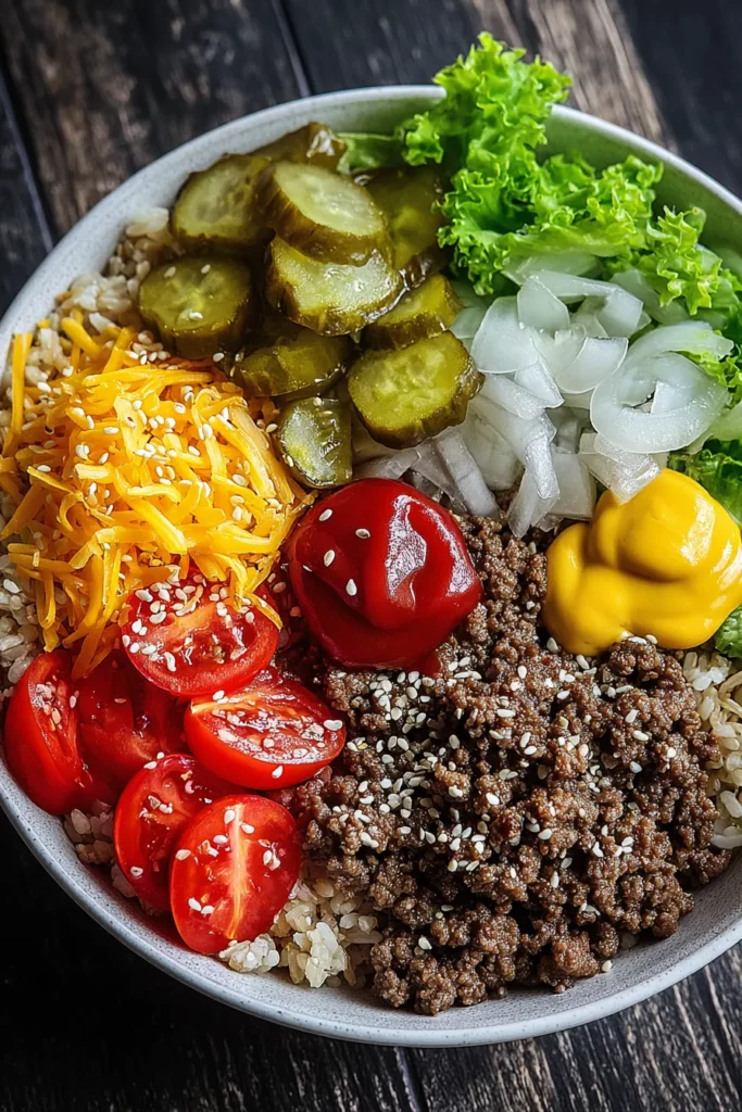 High-Protein Cheeseburger Bowls – Food Blog Recipe