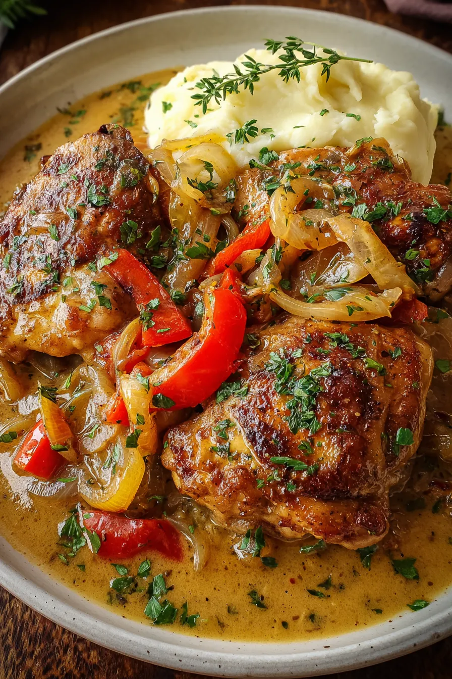 Savory Southern-Style Smothered Chicken – Food Blog Recipe