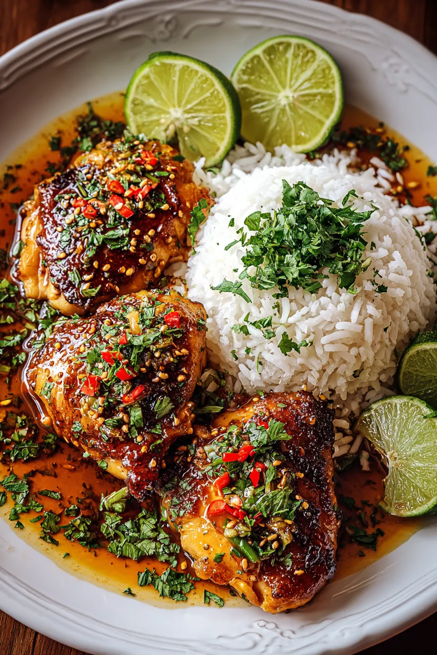 Spicy Maple Chicken & Coconut Rice – Food Blog Recipe