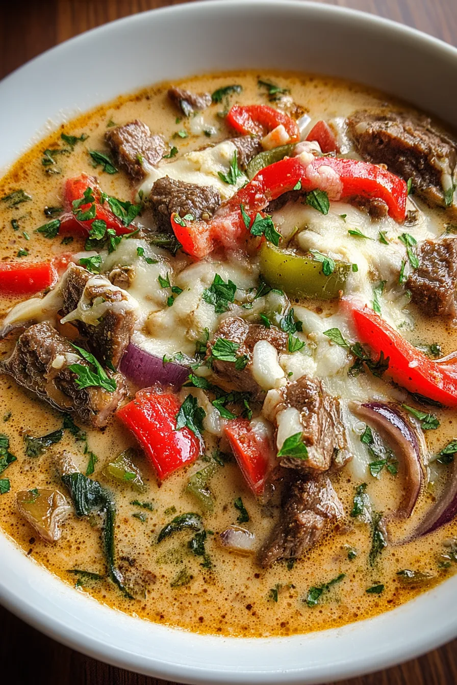One-Pot Philly Cheesesteak Soup – Food Blog Recipe