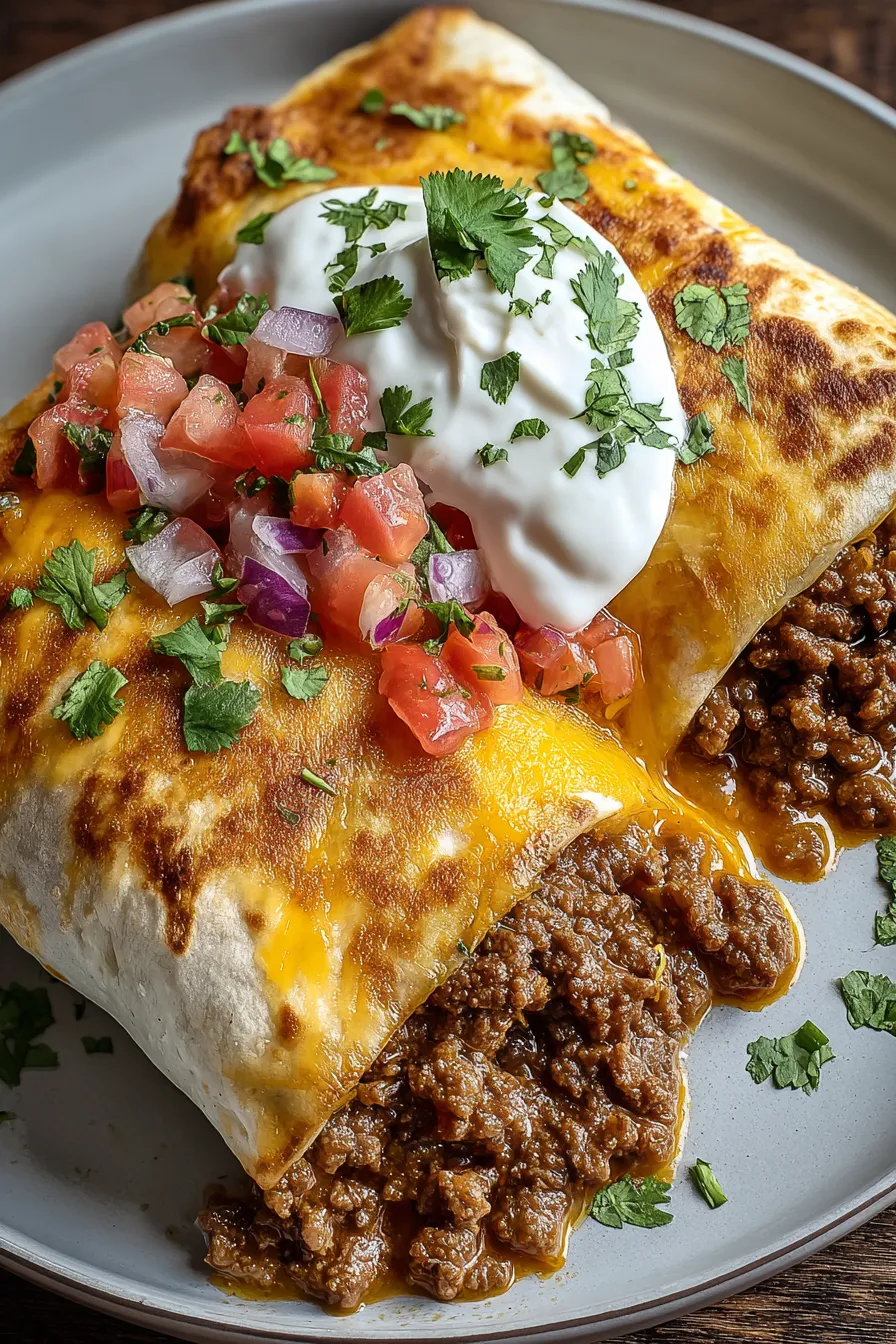 Beefy Melt Burrito – Food Blog Recipe